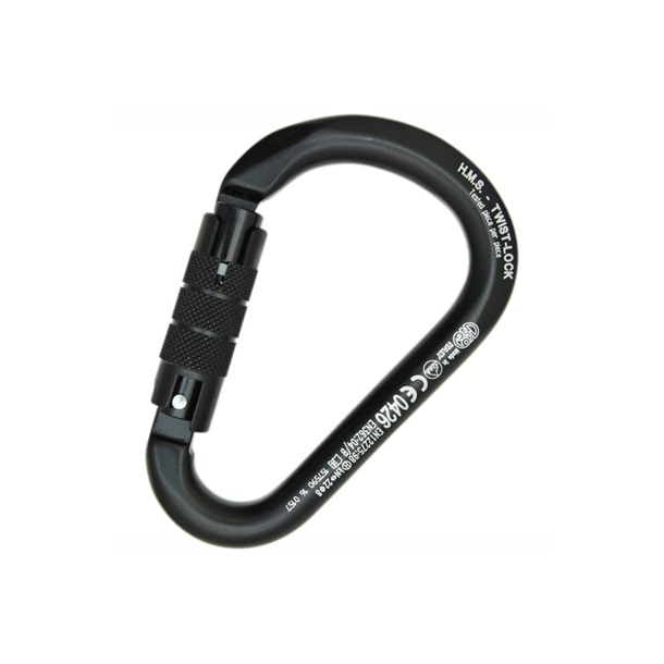 Pear Shaped Twist Lock Karabiner | 22kN